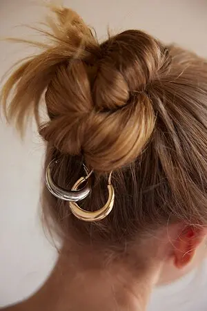 Free People Careless Whisper Hair Pin - Gold Round