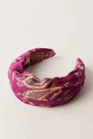 CURRIED MYRRH Cassidy Pashmina Headband - Pink