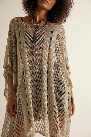 MUCHE & MUCHETTE Vita Poncho Jacket - Tan
