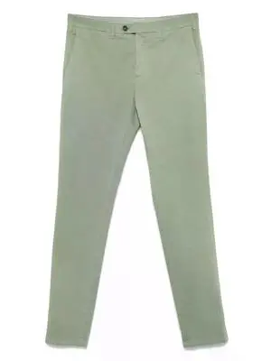 Canali Stretch-cotton Chinos - Green
