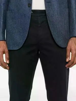 Canali Stretch-cotton Chinos - Blue