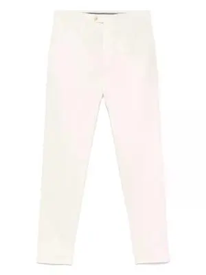 Canali Stretch-cotton Chinos - White