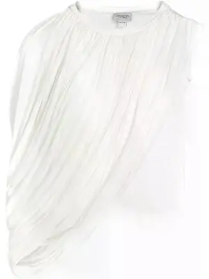 Giambattista Valli Draped-detail Blouse - White