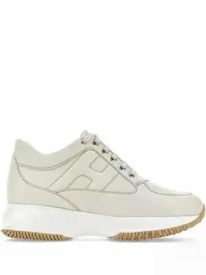 Hogan Contrast Stitching Sneakers For Women