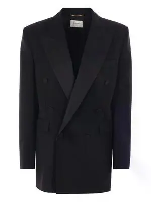 Saint Laurent Wool Double-breasted Blazer