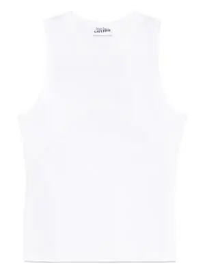 Jean Paul Gaultier Jersey Tank Top - White