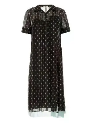 Fendi Printed Silk Shirt Dress