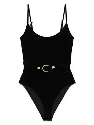 Zimmermann Rhiannon Velvet Swimsuit - Black