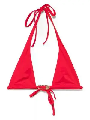 Versace Safety Pin Bikini Top - Red