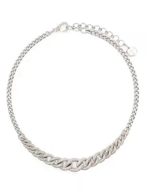 Shay 18k White Gold Diamond Chain Necklace - Silver