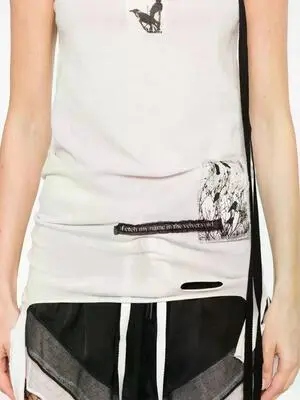 大人気！！　Ann Demeulemeester タンクトップ　ホワイト Dreams Tank Top – Ann Demeulemeester