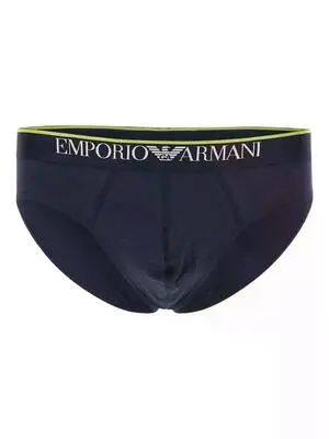 Emporio Armani Printed Briefs - Blue