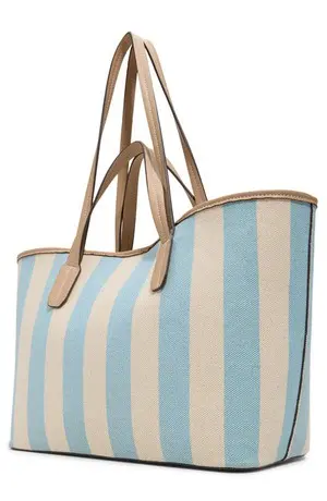 Aldo Canvas Tote With Lemon Charm - Light Blue