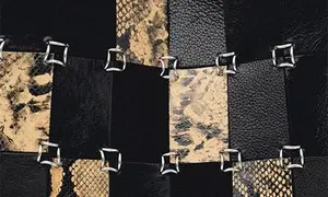 Mango Patchwork Leather Shoulder Bag