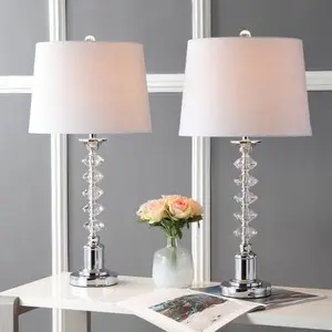 JONATHAN Y Kinsley 28" Crystal Led Table Lamp