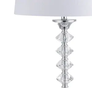 JONATHAN Y Kinsley 28" Crystal Led Table Lamp