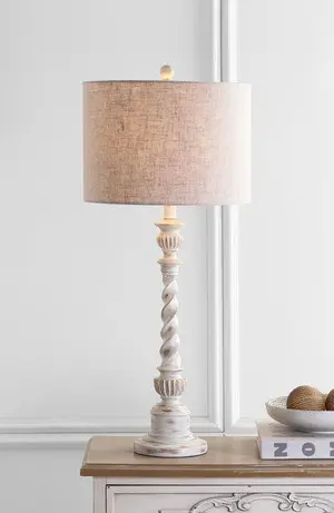 JONATHAN Y Regent 33" Rustic Resin Led Table Lamp