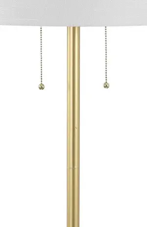 JONATHAN Y Newman 61.5" Transitional Glam Metal Led Floor Lamp