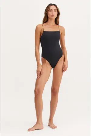 AU NATUREL BY GOTTEX Au Naturel Round Neck One-piece Swimsuit - Natural