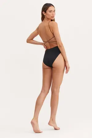 AU NATUREL BY GOTTEX Au Naturel Round Neck One-piece Swimsuit