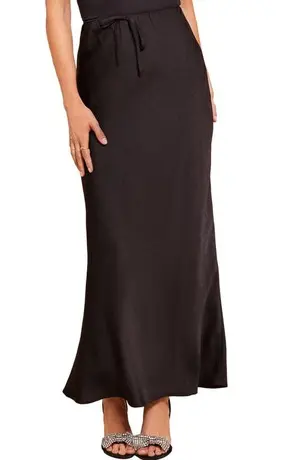 FRIENDS LIKE THESE Satin Maxi Skirt