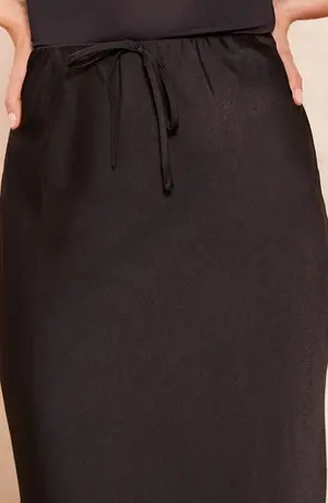 FRIENDS LIKE THESE Satin Maxi Skirt