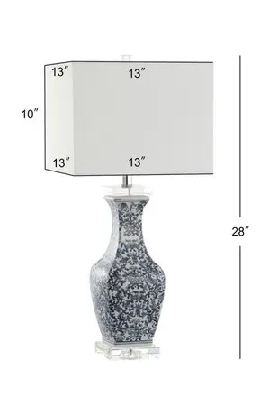 JONATHAN Y May 28" Ceramic/crystal Led Table Lamp