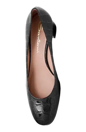 Santoni Low-heel Pump - Black