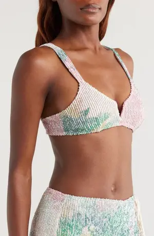 BOAMAR Ilma Sequin Bikini Top