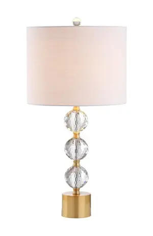 JONATHAN Y Ashley 25.25" Crystal Led Table Lamp