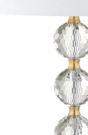 JONATHAN Y Ashley 25.25" Crystal Led Table Lamp