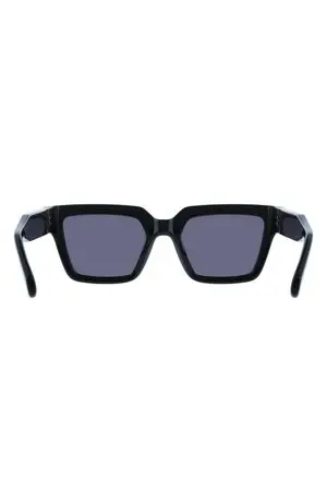 FERRAGAMO 52mm Square Sunglasses - Black