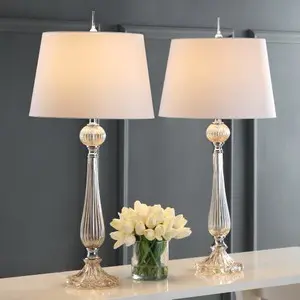 JONATHAN Y Chloe 32.5" Glass Led Table Lamp