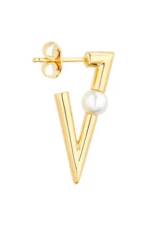 Mikimoto Akoya Pearl Triangular Earrings