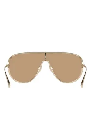 FERRAGAMO 63mm Oversize Aviator Sunglasses - Gold