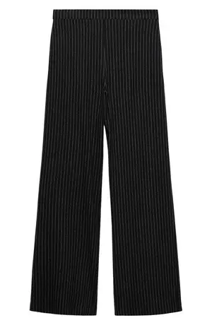 Mango Pinstripe Straight Leg Pants