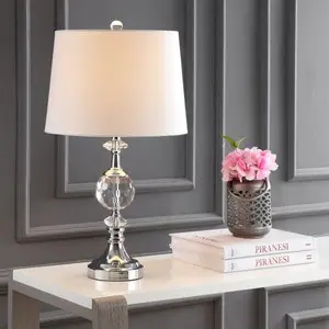 JONATHAN Y Channing 25.5" Led Crystal/metal Table Lamp
