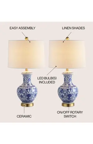 JONATHAN Y Jennifer 25.25" Ceramic/metal Led Table Lamp