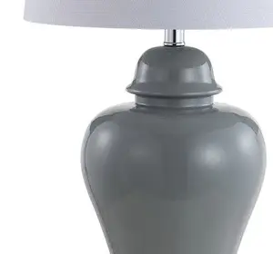 JONATHAN Y Winnie 27" Ceramic Urn Led Table Lamp - Gray