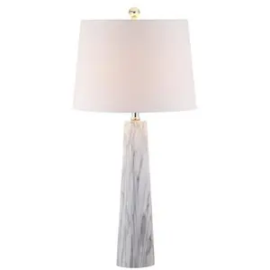 JONATHAN Y Bradley 29" Resin Led Table Lamp - White/black
