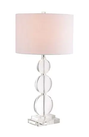 JONATHAN Y Paisley 29.5" Crystal Led Table Lamp - Clear