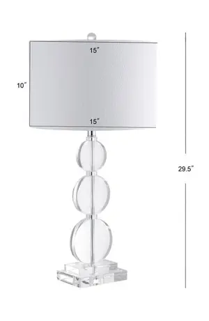 JONATHAN Y Paisley 29.5" Crystal Led Table Lamp