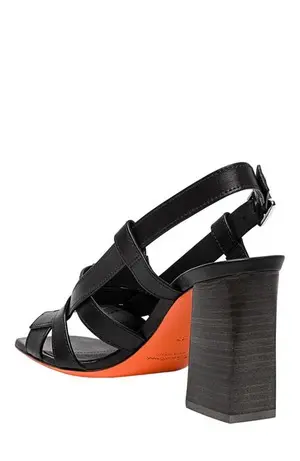 Santoni Beyond High-heel Sandal - Black
