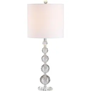 JONATHAN Y Nala 28.5" Crystal Led Table Lamp - Clear