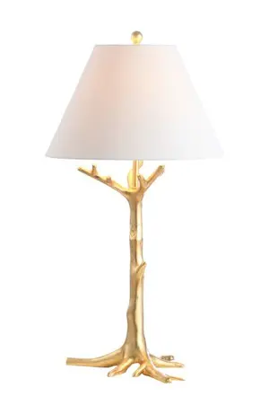 JONATHAN Y Galen 33.5" Resin Led Table Lamp - Gold Leaf