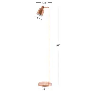 JONATHAN Y Brandon 57" Metal Task Led Floor Lamp