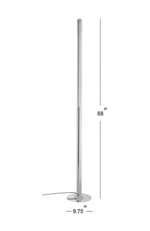 JONATHAN Y Roxanna 68" Integrated Led Metal Floor Lamp