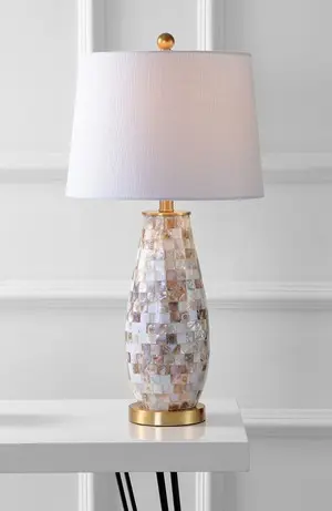 JONATHAN Y Jocelyn 28" Seashell Led Table Lamp
