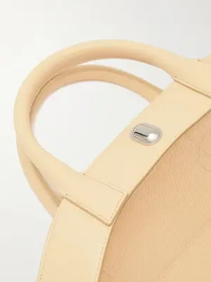 Savette Tondo Leather-trimmed Mesh Tote