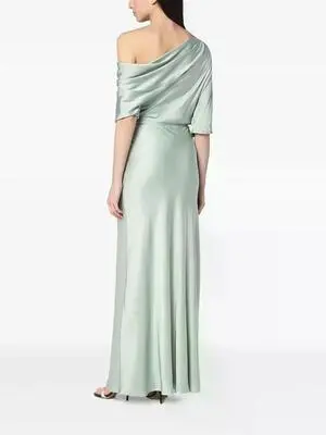 MALINA Off-shoulder Satin Gown